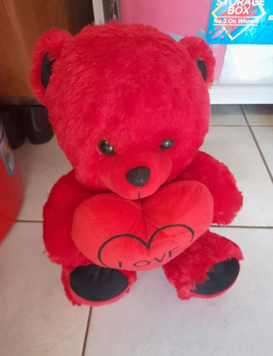 RED MEDIUM TEDDY - Prestige Flowers